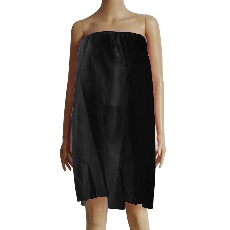 Beauty Way Disposable Non-Woven Spa Wrap Black - 10pcs Pack